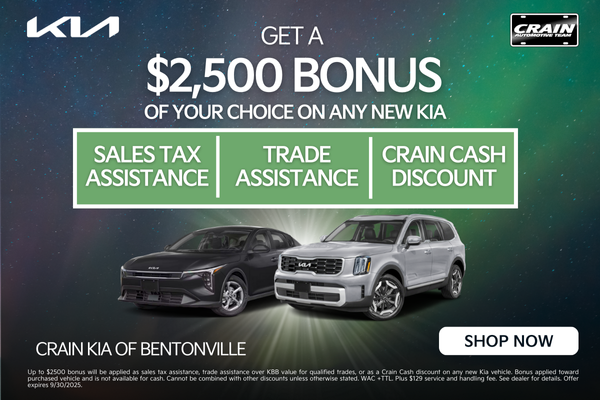 Kia Dealer in Bentonville, AR | Crain Kia of Bentonville